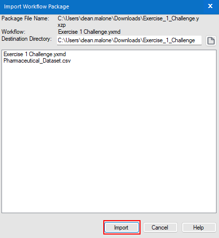 How to open a .yxzp file within Alteryx